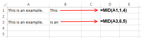 Excel MID Function – How to Use